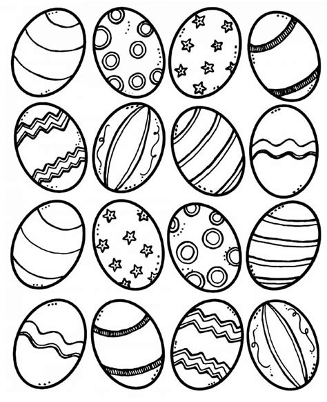 Ovos de Páscoa para Colorir Educamais