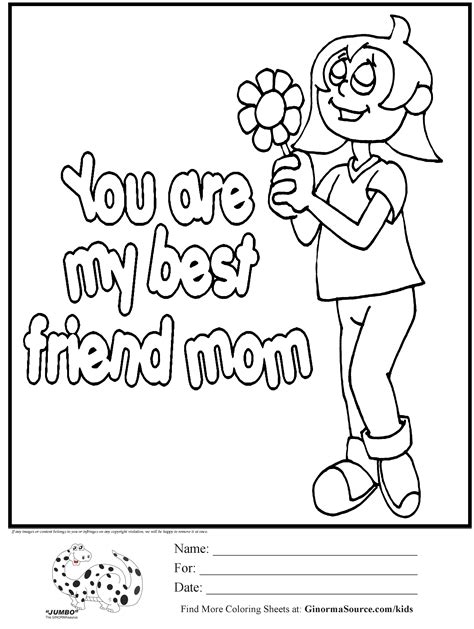 I Love Mommy Coloring Pages