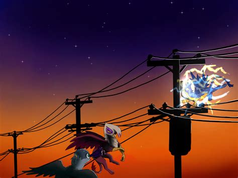 2839443 Safe Artistslamjam Derpibooru Import Gabby Gallus Gilda Bird Griffon Raven