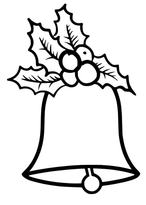 Dibujos De Campana De Navidad 1 Para Colorear Para Colorear Pintar E