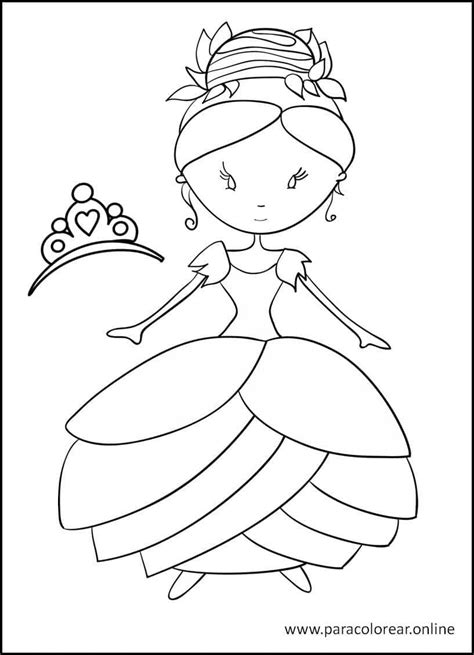 Los Mejores Dibujos De Princesas Para Colorear Imprimir Y Pintar 3E8