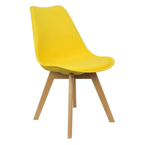 Kit 6 Cadeiras Charles Eames Leda Luisa Saarinen Design Wood Estofada