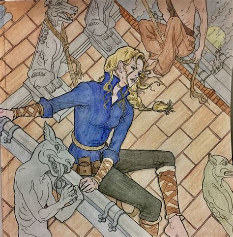 Colored By Pat Gordon Celeana Saves Nox Throne Of Glass Throne Of Glass Books Throne Of