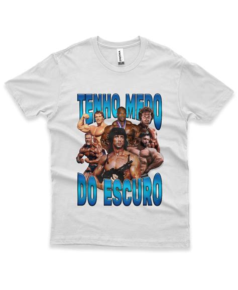 T Shirt Classic TENHO MEDO DO ESCURO Em Flash Design