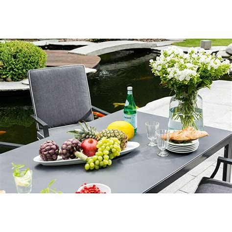 Sunfun Maja Gartentisch L X B X H 160 X 90 X 74 Cm Anthrazit BAUHAUS