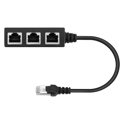 Fivtsme LAN Splitter 1 Auf 3 RJ45 Ethernet Splitter Kabel 1 Stecker