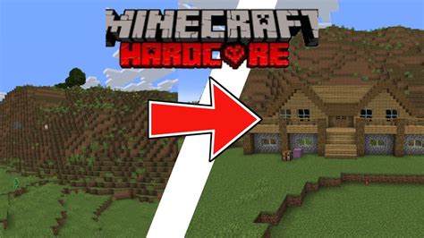 Je Construis Une Maison Sur Minecraft Hardcore YouTube