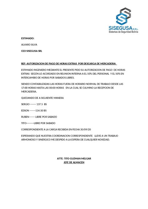 Modelo De Carta De Solicitud De Pago En Word Gratis 2 Vrogue Co
