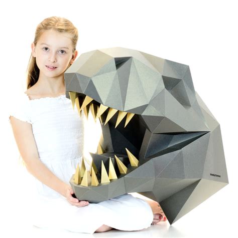 Dinozaur Kartonowy T Rex Ozdoba 3D Sklep AstroMedia