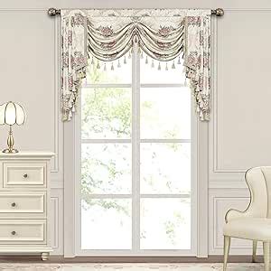 Amazon Loom And Mill Luxury European Waterfall Valance For Living