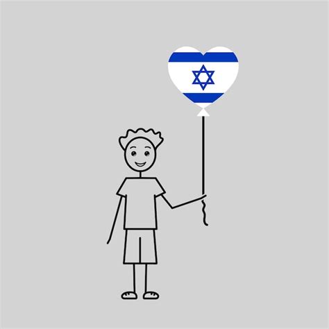 Premium Vector Hand Drawn Jewish Boy Love Israel Sketch Male