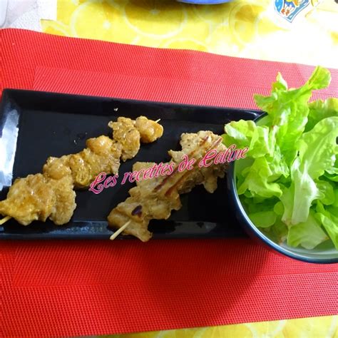 Brochettes de poulet marinées au miel soja et sésame LES RECETTES DE