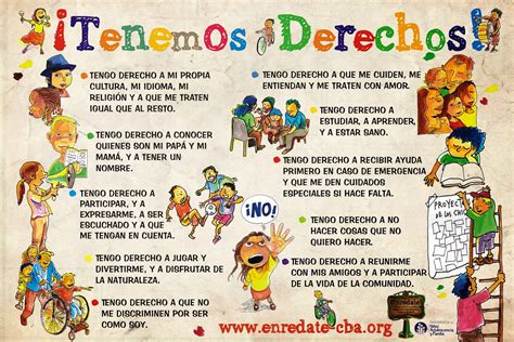 Poster Con Los Derechos De Los Ni Os Y Las Ni As