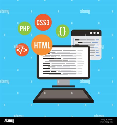 programming and coding concept website development stock vector image and art alamy