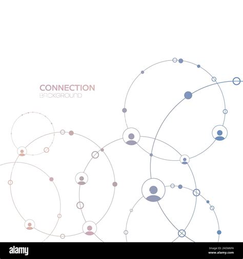 Network Background Connections With Points Lines And People Icons