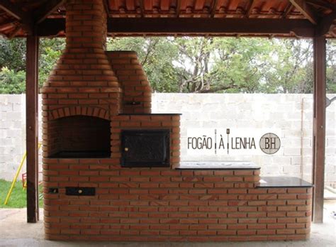 Fogão a Lenha Forno e Churrasqueira de Tijolinho a Vista em Igarapé