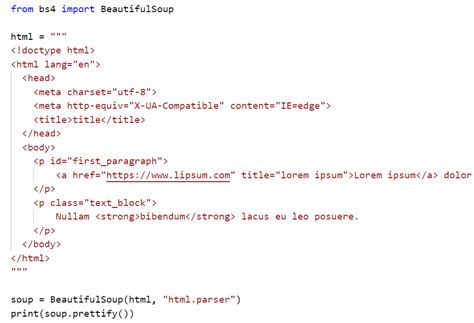 Tutorial Selection Html Elements With Beautifulsoup Learn Web Tutorials