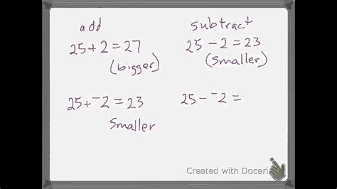 adding and subtracting integers youtube
