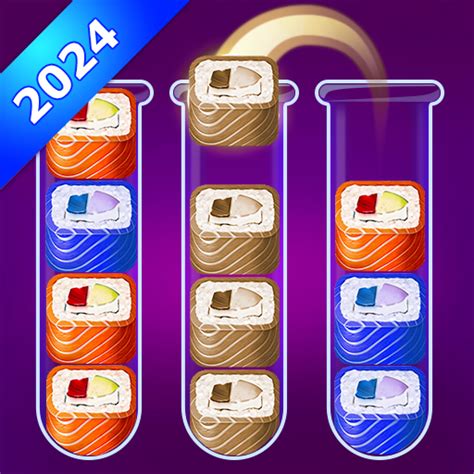 Sushi Sort Master Colored Sushi Sort Puzzle Matching And Sorting
