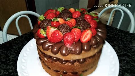 Bolo Naked Cake Brigadeiro YouTube
