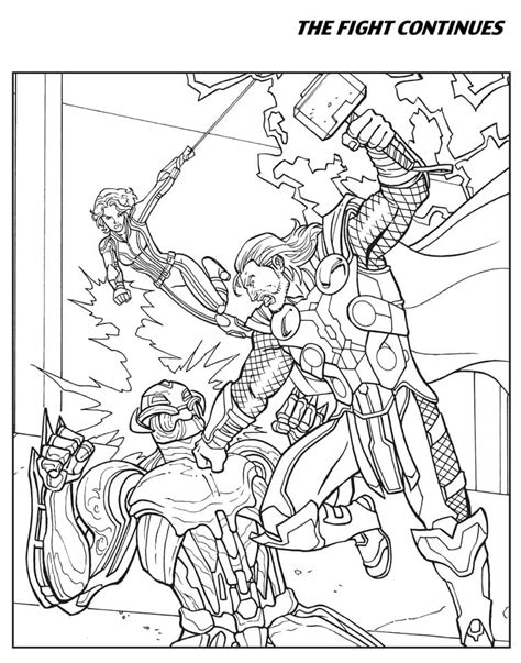 Dibujos De Los Vengadores 17 Para Colorear Para Colorear Pintar E