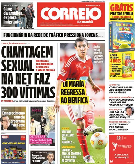 Capa Correio Da Manh Junho Capasjornais Pt