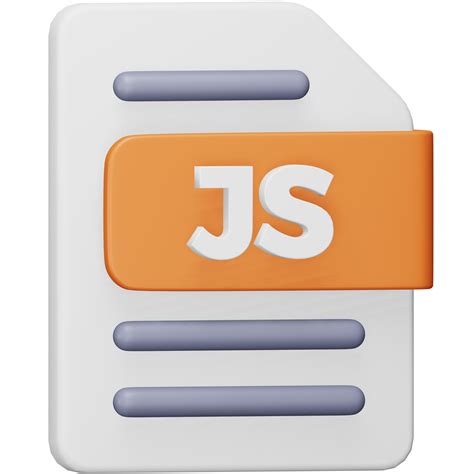 Js File Format D Rendering Isometric Icon Png