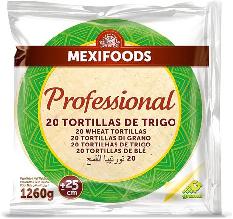 Mexifoods Tortillas Trigo 20 unidades Amazon es Alimentación y bebidas