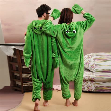Frosch Kostüm Erwachsene Tier Pyjamas Overalls Unisex Topkostueme