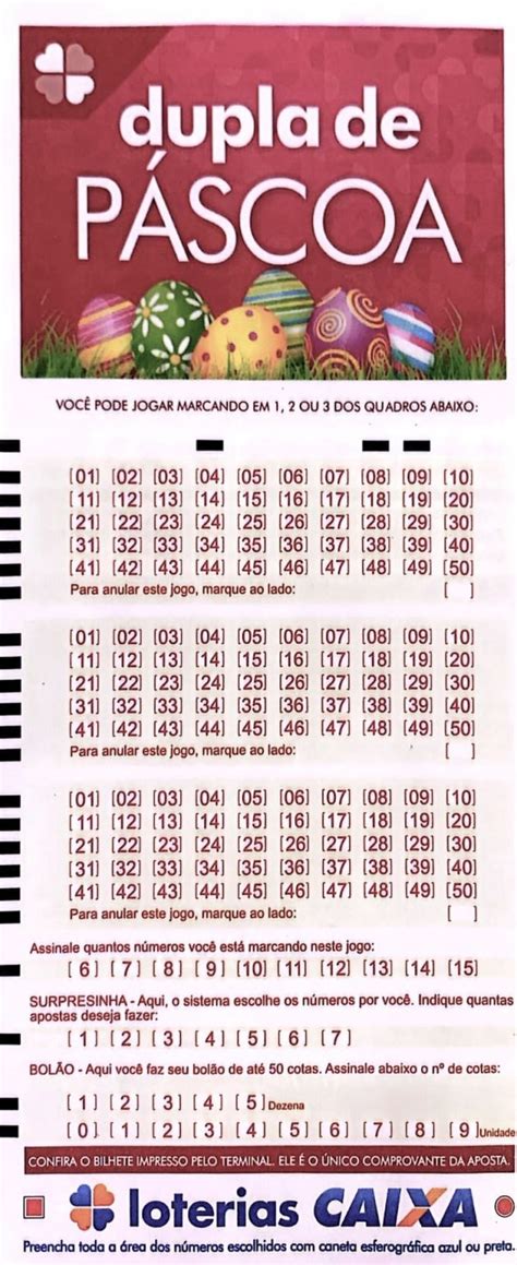 Como jogar na Dupla Sena de Páscoa 2024 Descubra aqui