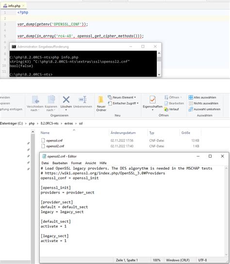 OpenSSL Legacy Providers Not Available On Windows Issue 9890 Php
