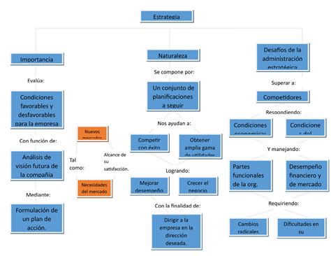 Mapa conceptual Estrategia Importancia Naturaleza Desaíos de la