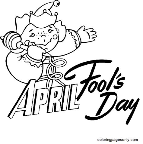 April Fools Day To Download Coloring Page Free Printable Coloring Pages