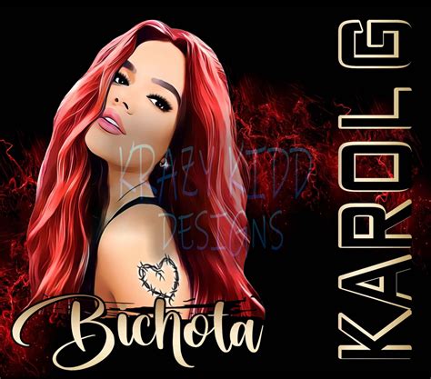Karol G Bichota Tumbler Wrap PNG Sublimación Vaso de 20 oz Etsy España