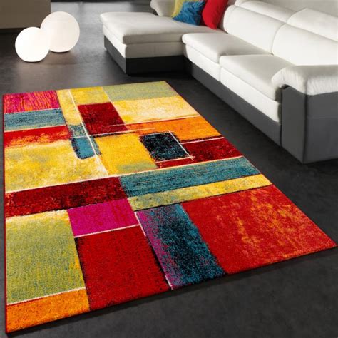 Tapis Moderne Mod Le Carrel Color Tapis
