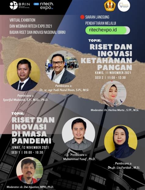 Virtual Exhibition Dan Webinar Ritech Expo 2021 Badan Riset Dan Inovasi