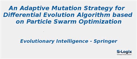 differential evolution algorithm based particle swarm optimization s logix