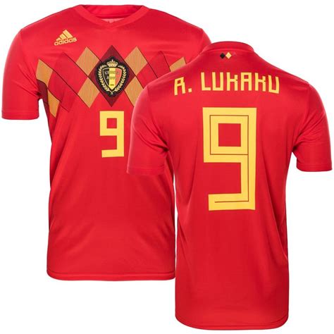 Belgique Maillot Domicile Coupe Du Monde 2018 R LUKAKU 9