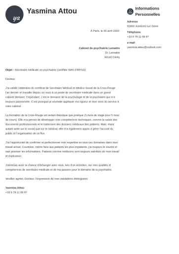 Mod Les De Lettres De Motivation Pour Formations En Secr Tariat M Dical