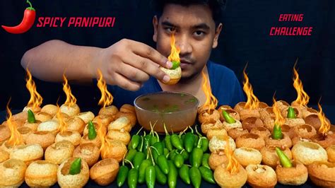 EXTREME SPICY PANI PURI CHALLENGE SPICY PANI PURI EATING CHALLENGE