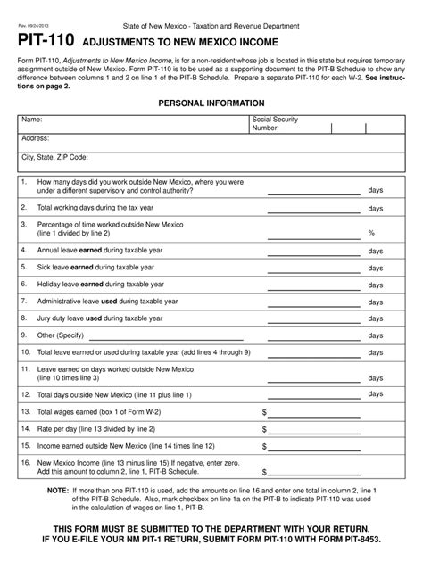 Form Nm Trd Pit Fill Online Printable Fillable Blank