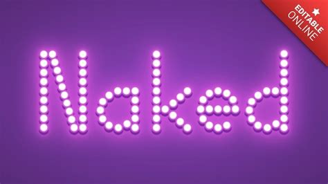 Naked Led Text Effect Generator