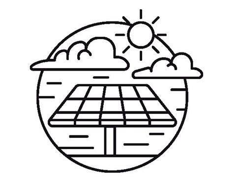 Disegno Di Energia Solare Da Colorare Acolore