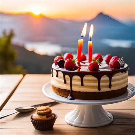 Premium Photo Naked Black Forest Cake Schwarzwald Pie Cake With Dark