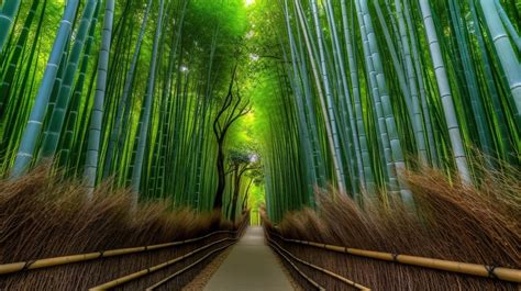Bamboo Forest Walk Wallpaper Free Hd Wallpapers With Trees Background
