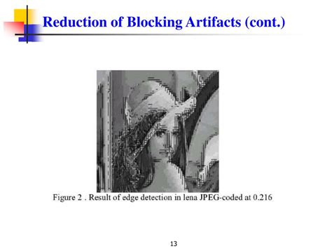 ppt reduction of blocking artifacts in dct coded images powerpoint presentation id 4160842
