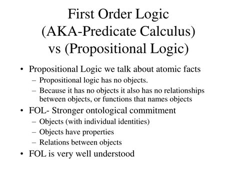 ppt first order logic powerpoint presentation free download id 9415409