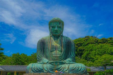 Early Summer Of The Great Buddha Of Kamakura Which Was Wrapped In Fresh