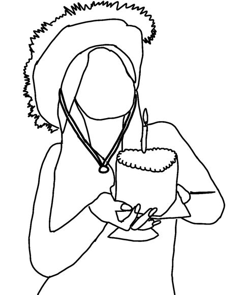 Kolorowanka Faustynka Z Genzie Drawings Draw Cute