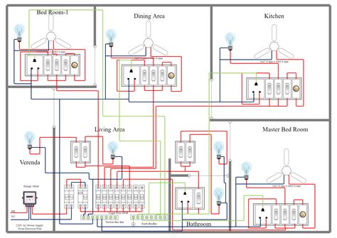 House Wiring Diagram Circuit Diagram EdrawMax Template